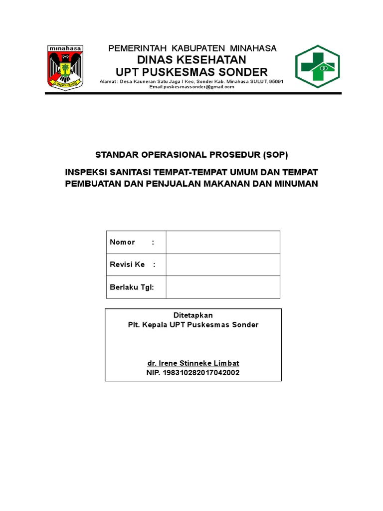 Cover Sop Ttu & TPM | PDF