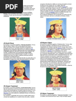 Los 14 Incas Que Gobernaron El Imperio Incaico | PDF | América del Sur | Perú