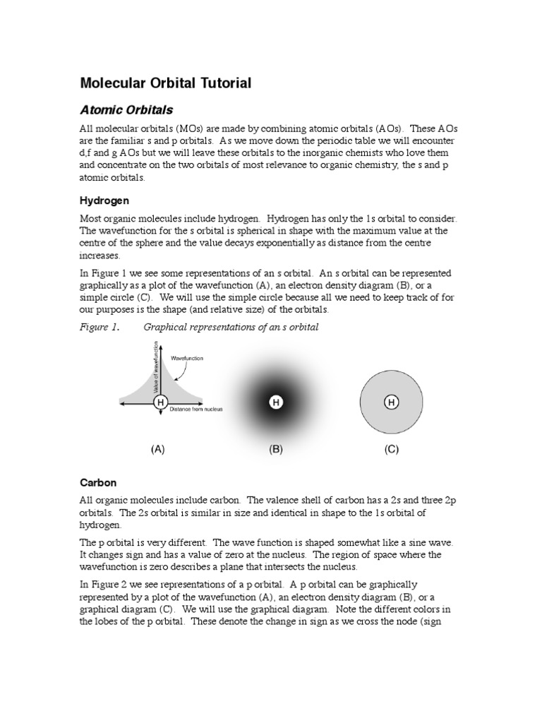 Molecular Orbital Tutorial | PDF | Molecular Orbital | Atomic Orbital