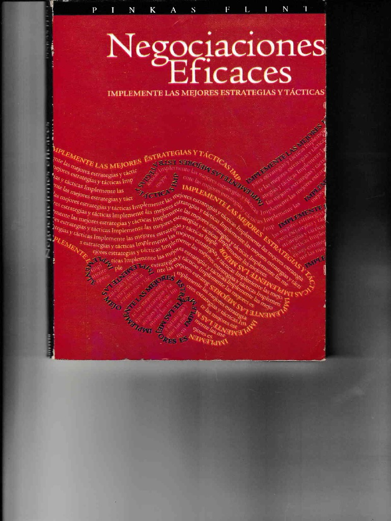 Negociaciones Eficaces Pinkas Flint Portada | PDF