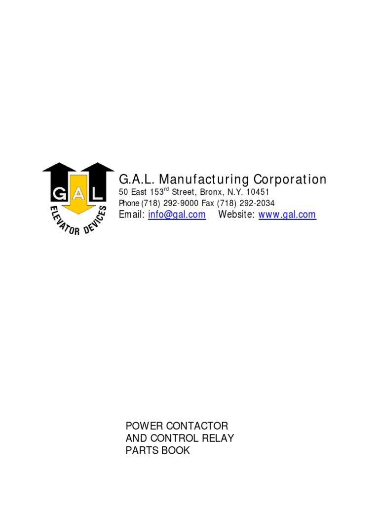 Contactors and Relay Parts | PDF | Relay | Resistor