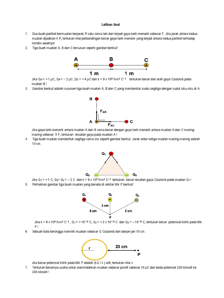 Latihan Soal Listrik Statis | PDF