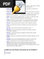 Estructura y Partes de un Diario | PDF | Publicación | Periódicos