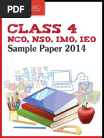 Imo Class4 Sample Paper | PDF | Teaching Mathematics | Science