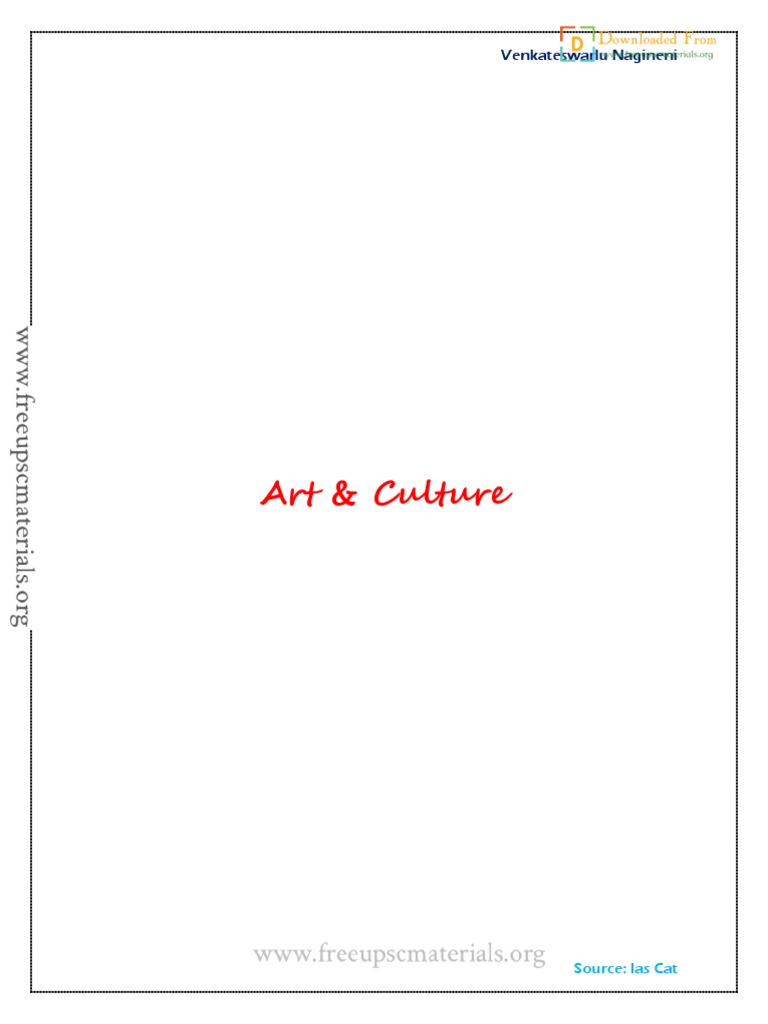 Art and Culture Notes From CD | PDF | Religion And Belief