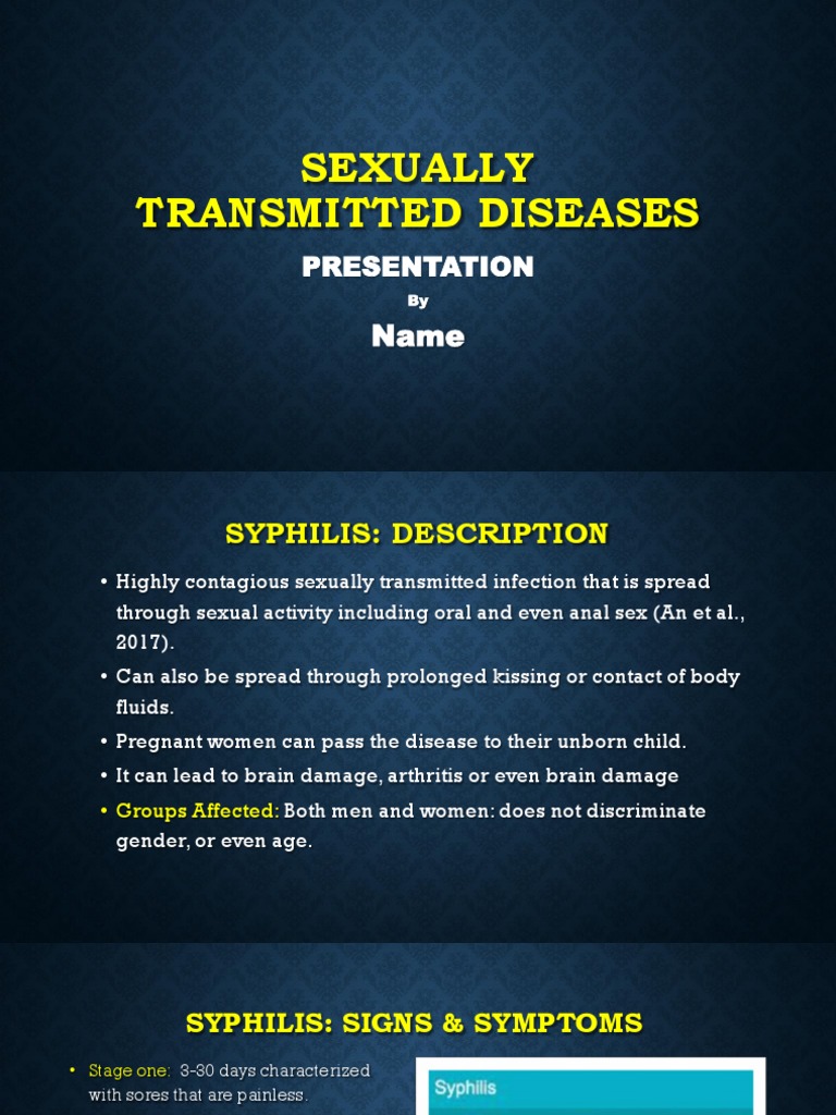 Sexually Transmitted Diseases: Presentation | PDF | Herpes Simplex ...