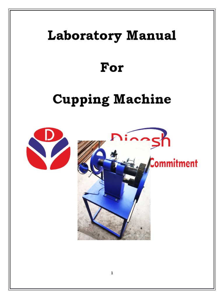 Cupping Machine Operating Manual | PDF | Home & Garden
