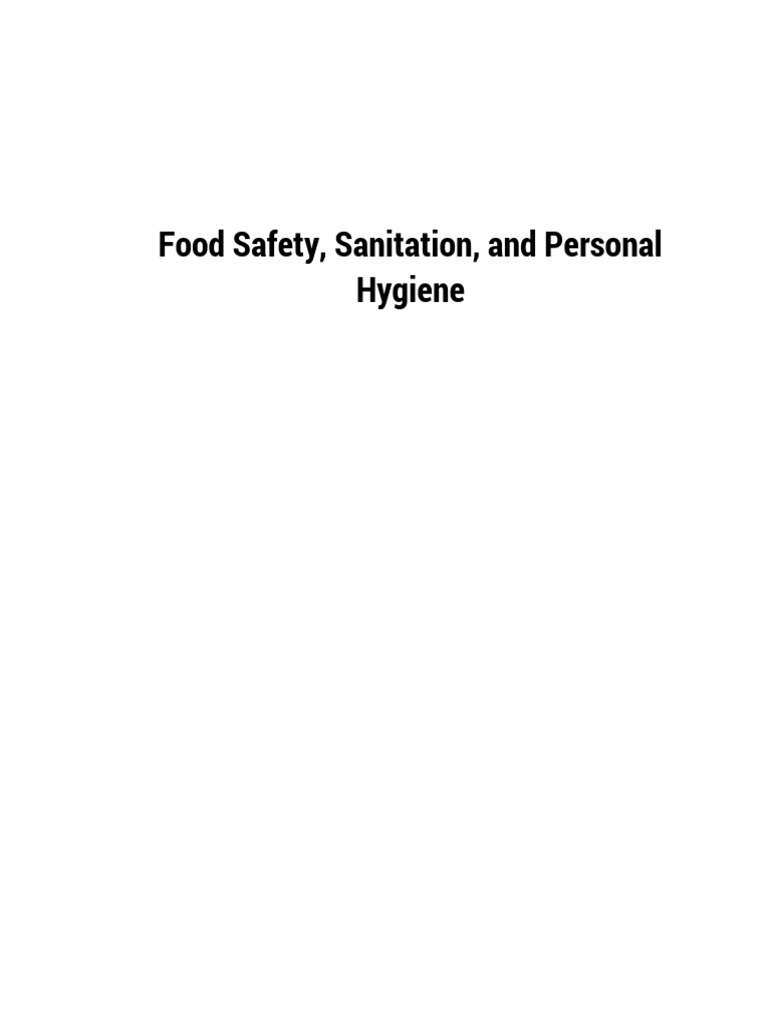 Food Safety and Hygiene Guidelines | PDF | Foodborne Illness | Food Safety