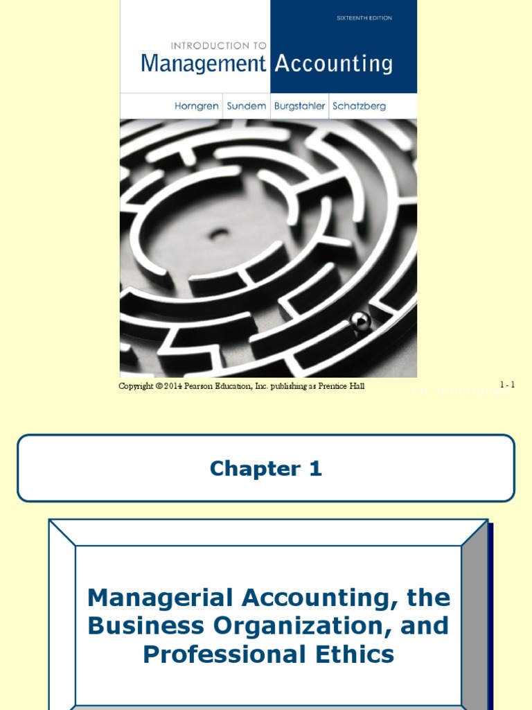 Horngren Ima16 Inppt01 | PDF | Management Accounting | Accounting