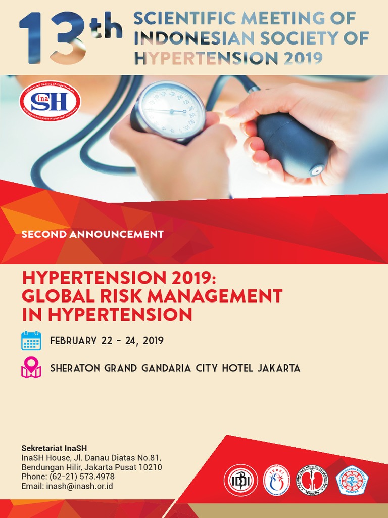 2nd Announcement 13th InaSH Meeting 2019 | PDF | Hypertension ...