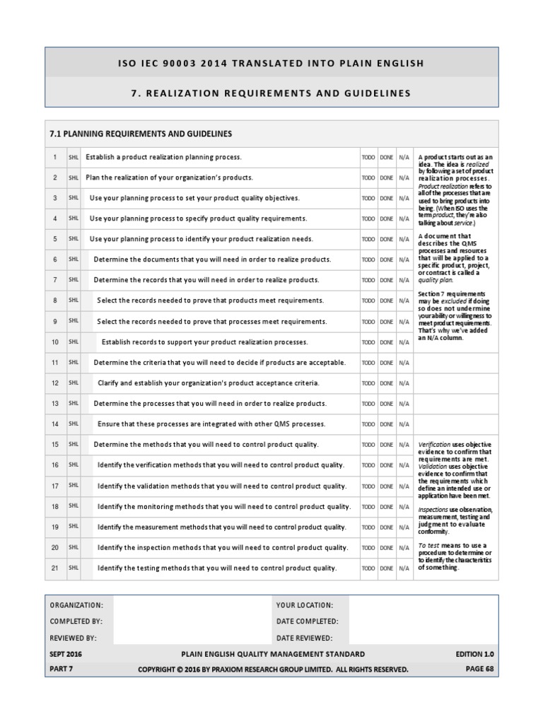 Iso 90003 Sample7 | PDF | Verification And Validation | Quality Management