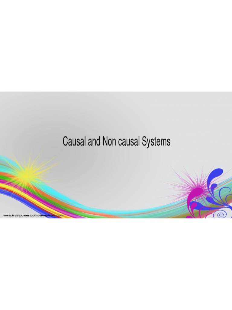 Causal and Non Causal Systems | PDF