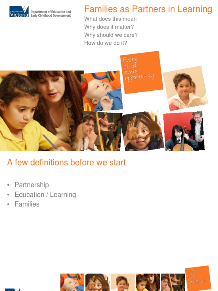 Families As Partners in Lerning 1 | PDF | Wellness