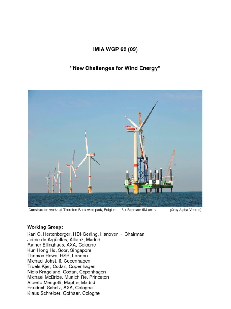 New Challenges For Wind Energy | PDF | Offshore Wind Power | Wind Power