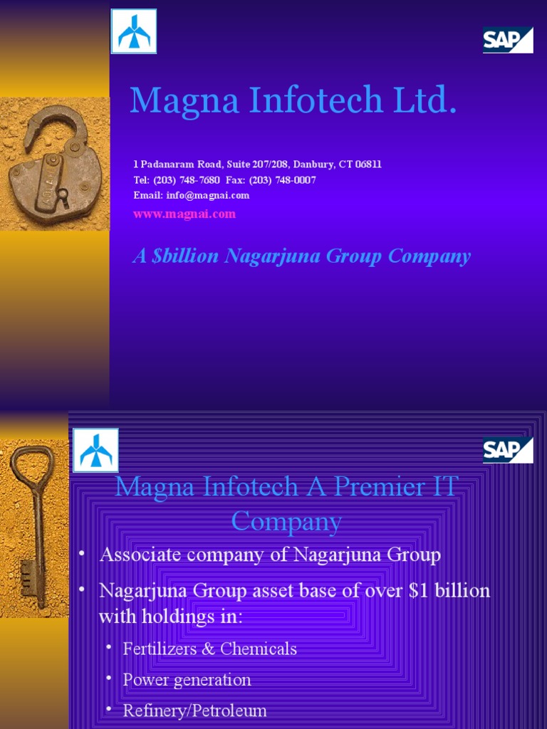 Magna Infotech LTD.: A $billion Nagarjuna Group Company | PDF ...