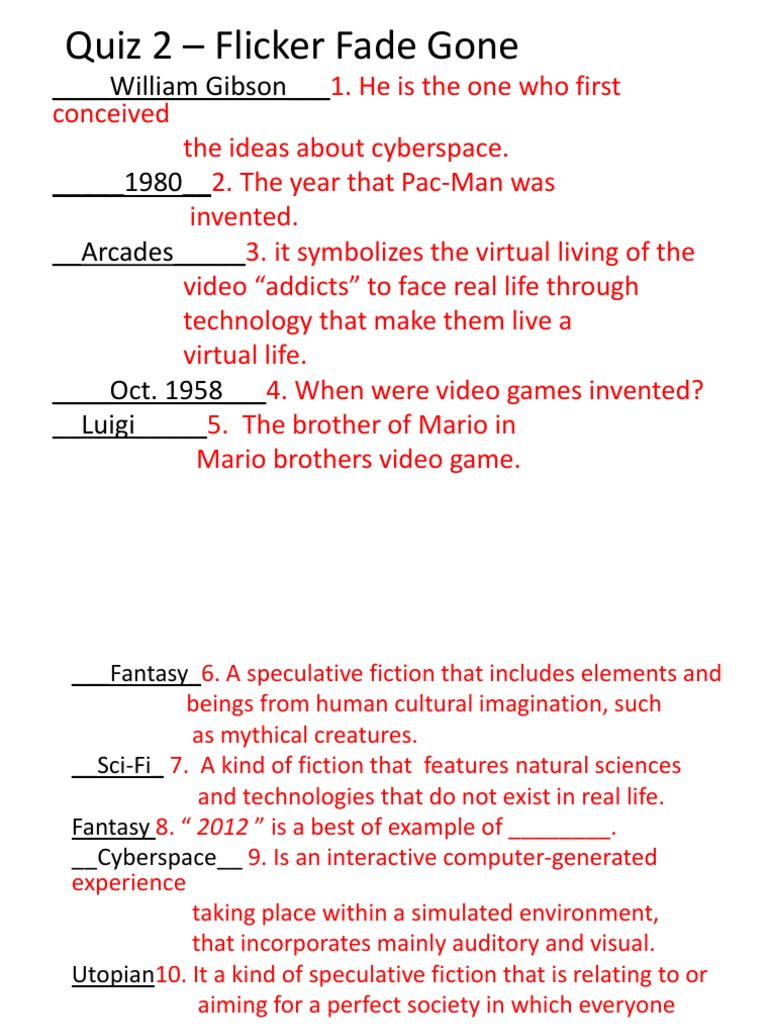 Quiz-2-Flicker-Fade-Gone - With Answer | PDF