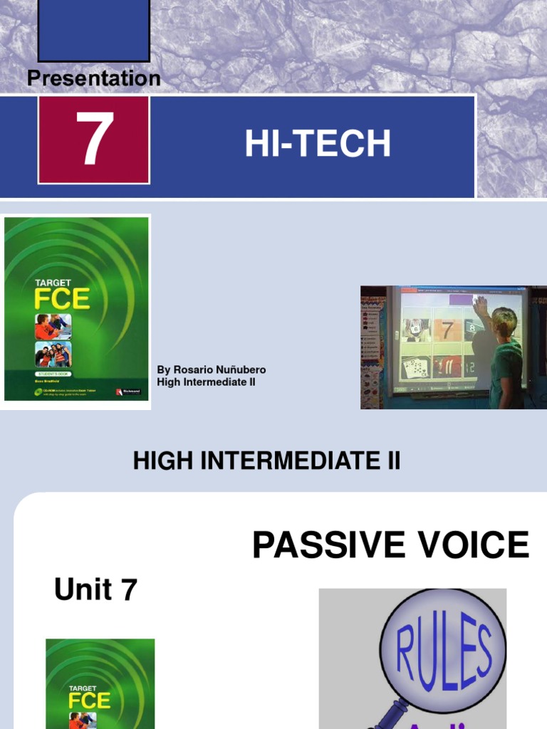 Unit 7 - High Tech - Passive Voice | PDF | Dolphin | Verb