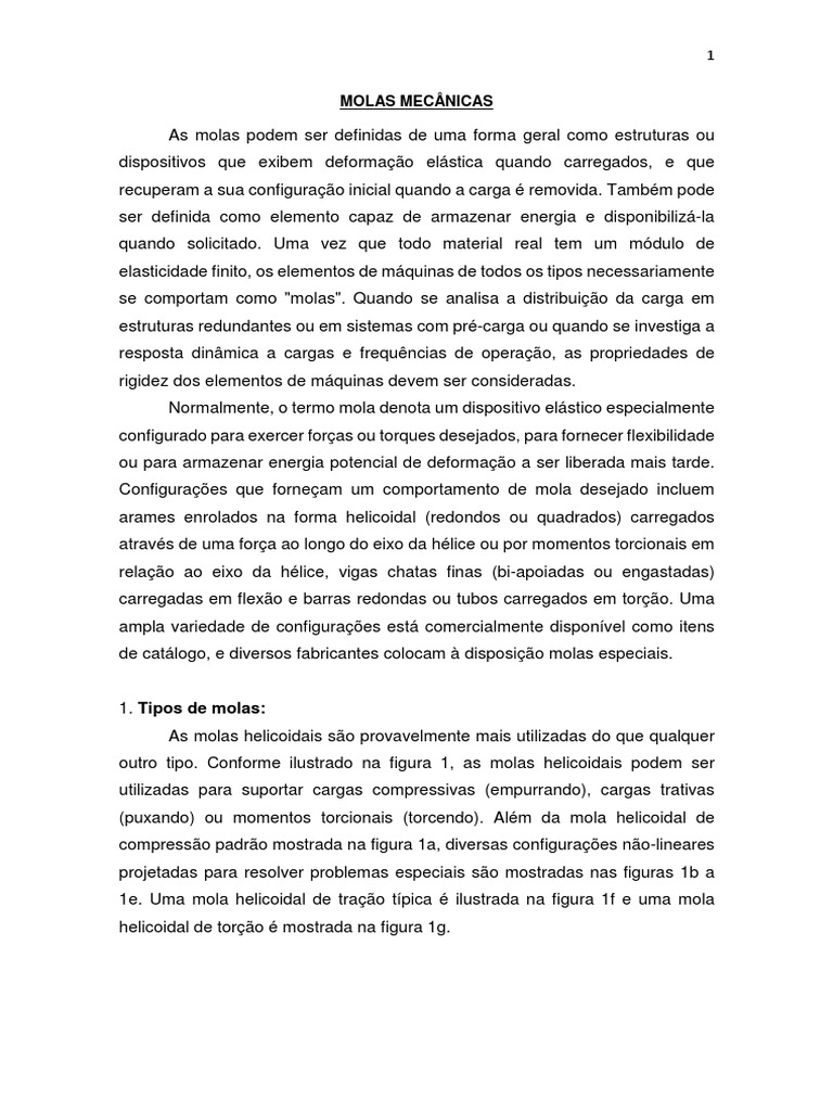 00b Molas Mecânicas | PDF | Liga | Aço