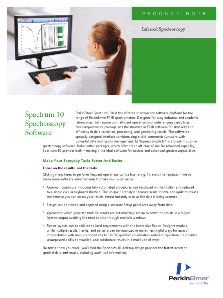 Spectrum 10 Spectroscopy Software | PDF | Software | Databases