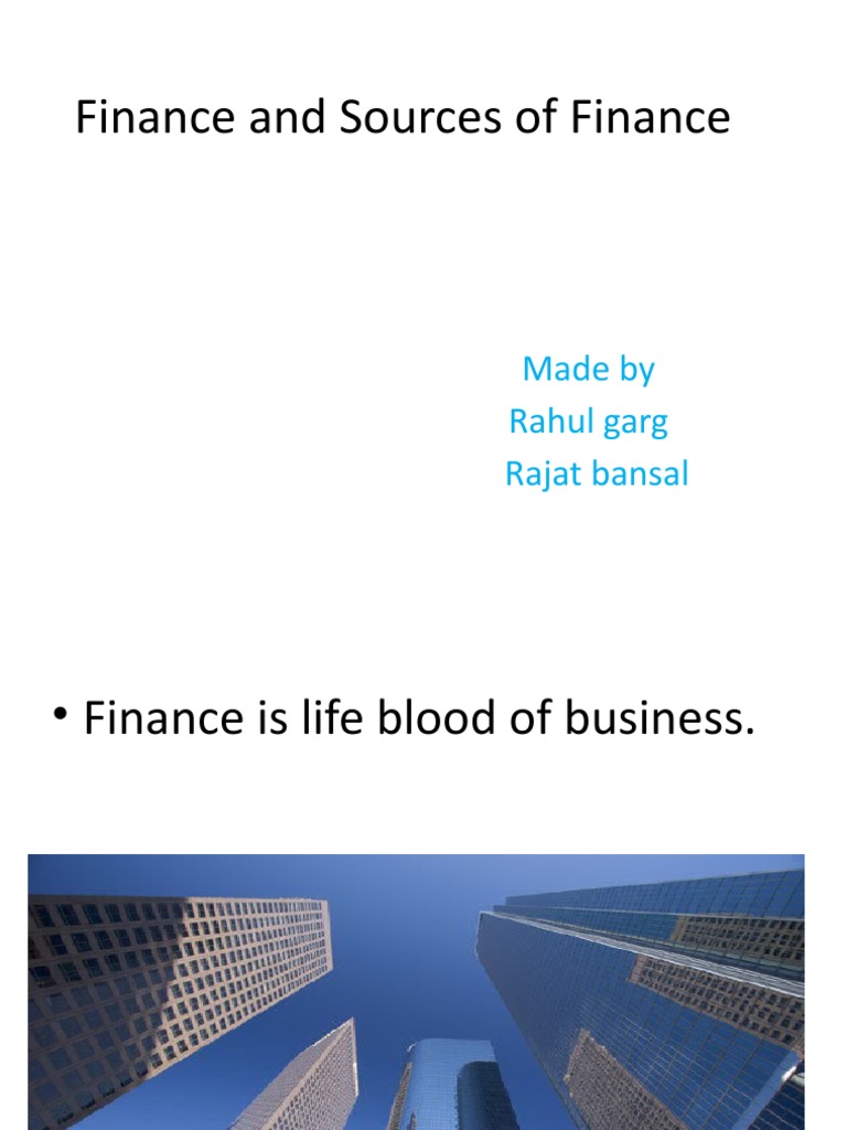 Finance and Types of Finance | PDF | Stocks | Loans