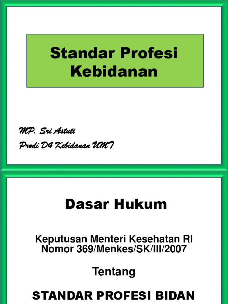 Standar Profesi Bidan | PDF