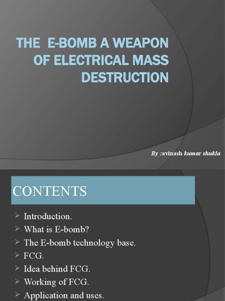 The E Bomb-A Weapon of Electrical Mass Destruction | PDF | Weapons Of ...