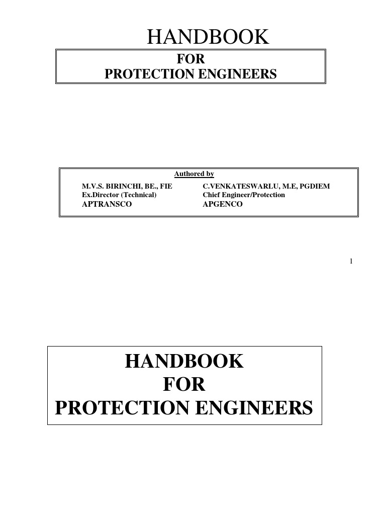 Hand Book For Protection Engg | PDF | Transformer | Electric Generator