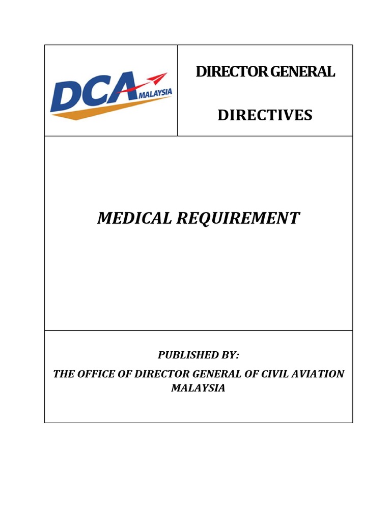 Medical Requirement: Director General Directives | PDF | Heart | Blood ...