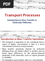 Sch1206 Mass Transfer - I Unit 1 Diffusion Prepared By: Dr.S.Sathish ...