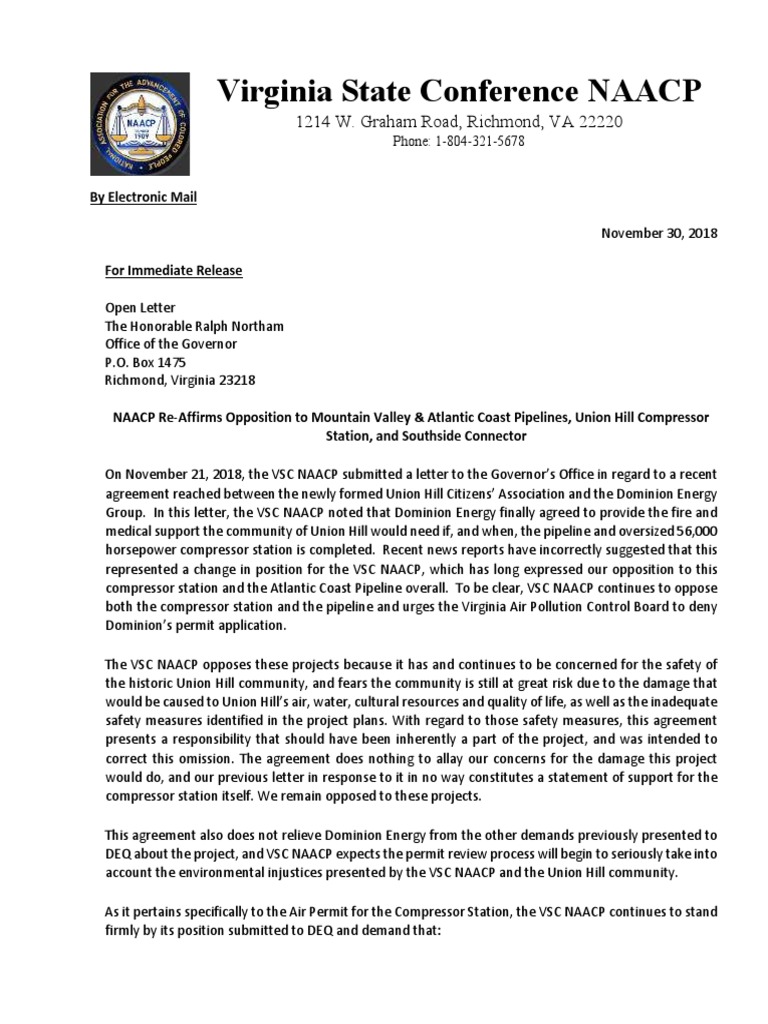 Virginia State Conference NAACP: 1214 W. Graham Road, Richmond, VA ...