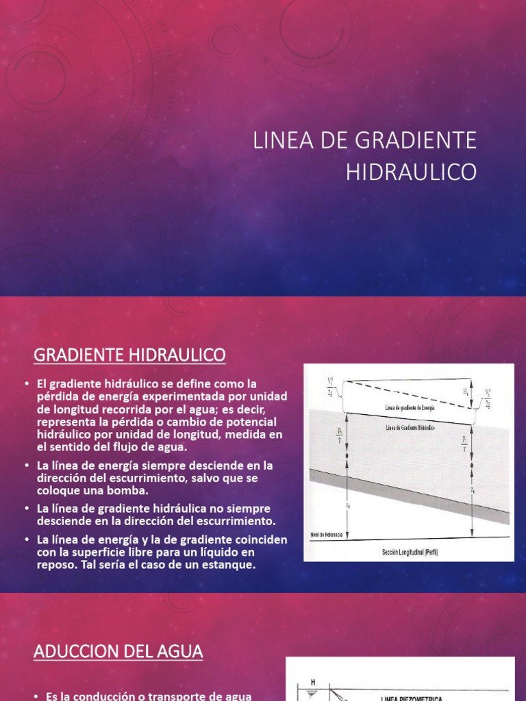 Linea de Gradiente Hidraulico | PDF | Hidráulica | Fluido