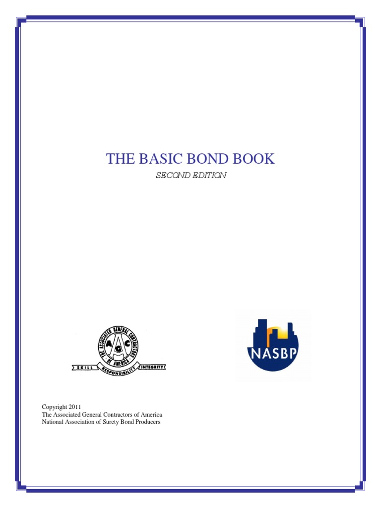 The Basic Bond Book: Second Edition | PDF | Surety Bond | Certified ...