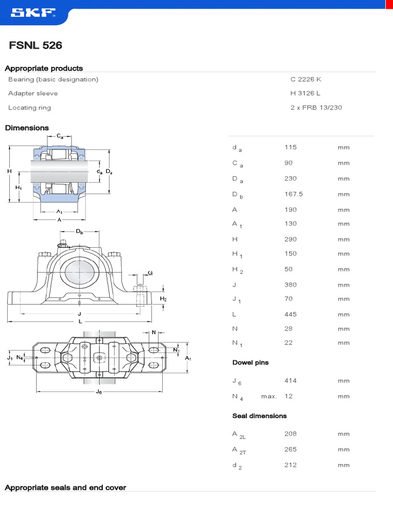 Split Plummer Block Housings SNL and SE Series For Bearings On An ...