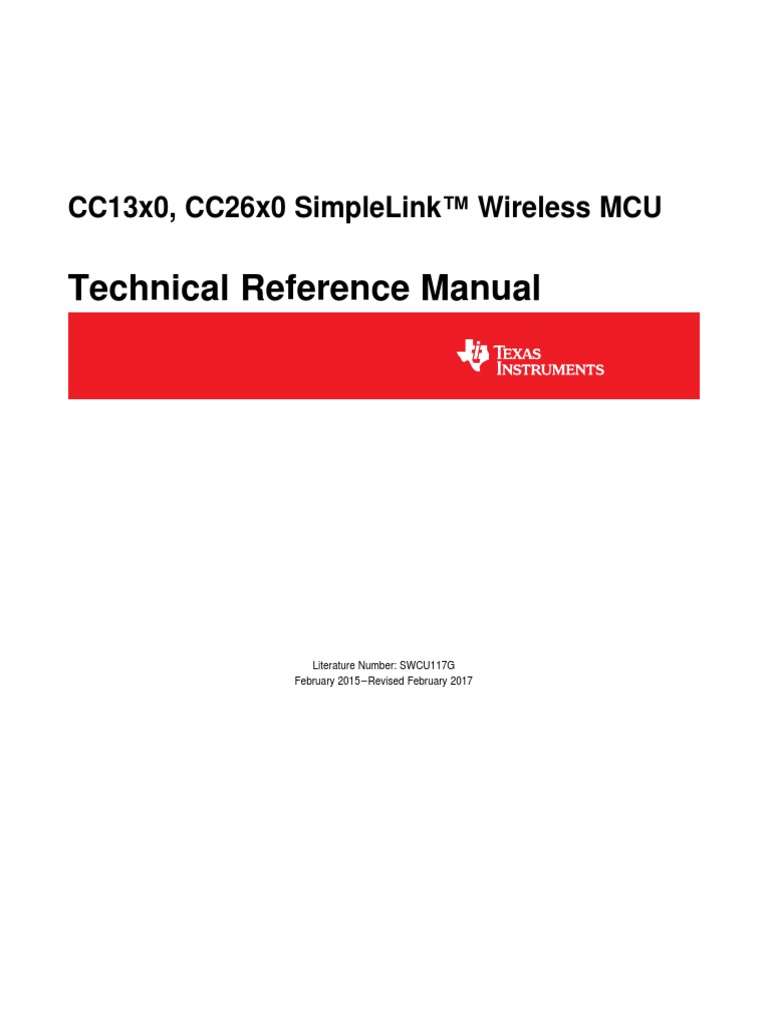 cc1310 TRM | PDF | Arm Architecture | Microcontroller