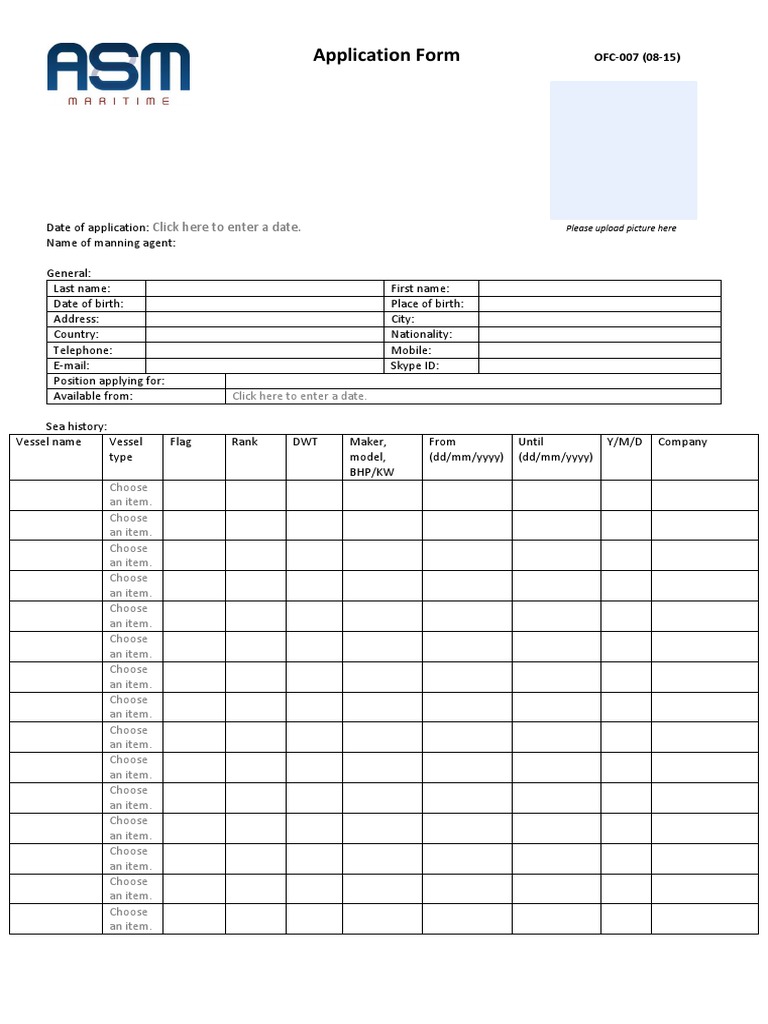 OFC 007 Application Form 08 15 | PDF | Petroleum | Chemical Compounds