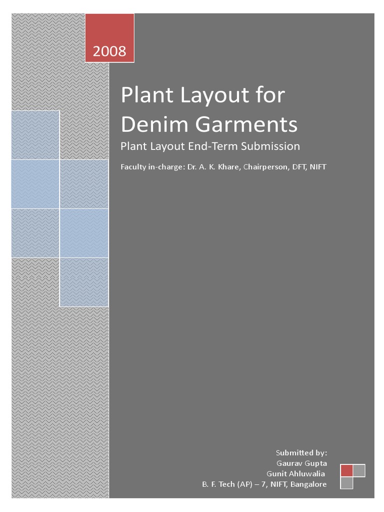 Plant Layout For Denim Garments | PDF | Stairs | Warehouse