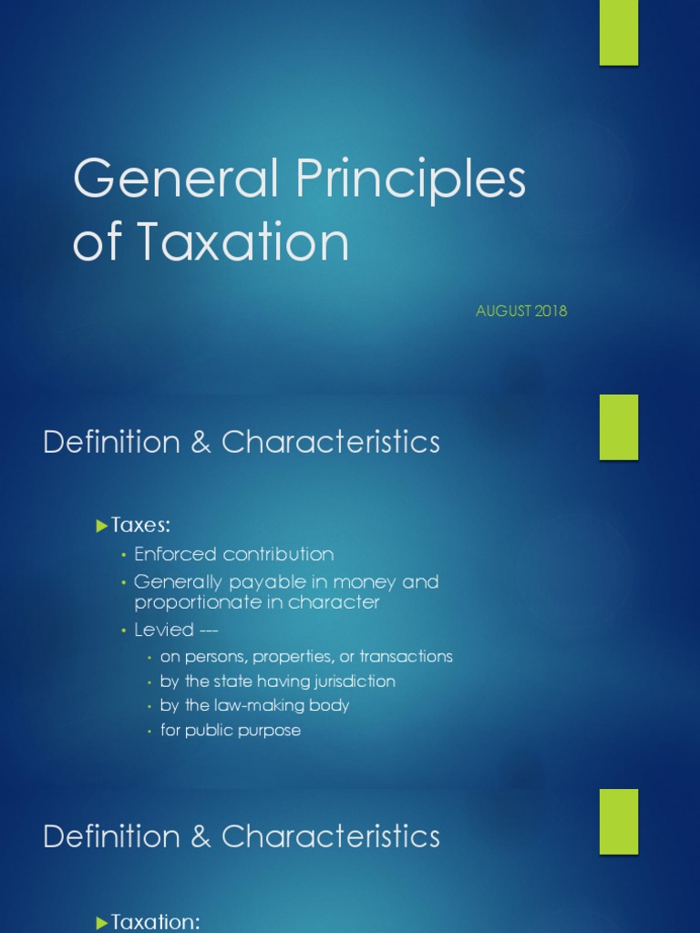 Ateneo Tax'18 GenPrin | PDF | Value Added Tax | Public Finance