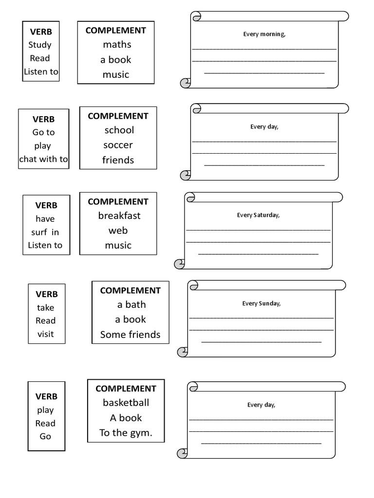 Maths A Book Music: Verb Complement | PDF