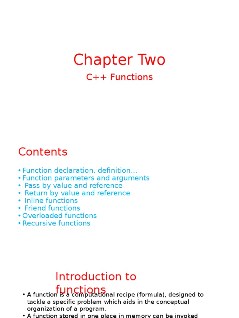CH 2 Function | PDF | Parameter (Computer Programming) | Subroutine