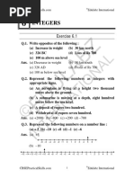 CBSE Class 7 Maths Worksheet - Integers | PDF | Teaching Mathematics ...