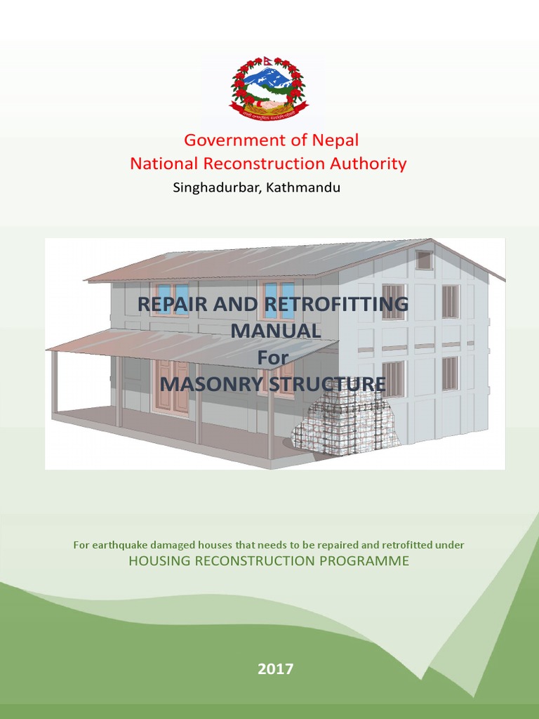 NRA Repair and Retrofitting Manual For Masonry Structure - 181122 | PDF ...