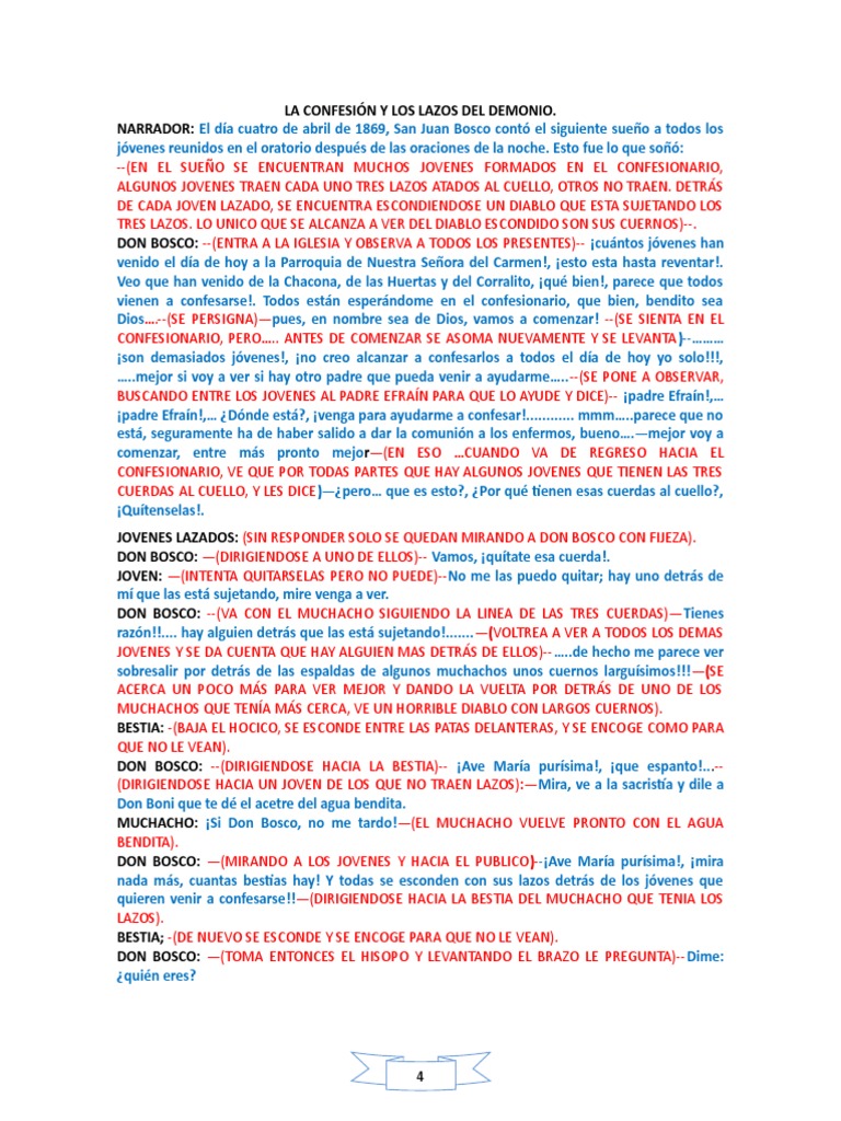 Los Tres Lazos Adaptada | PDF | Pecado | eucaristía