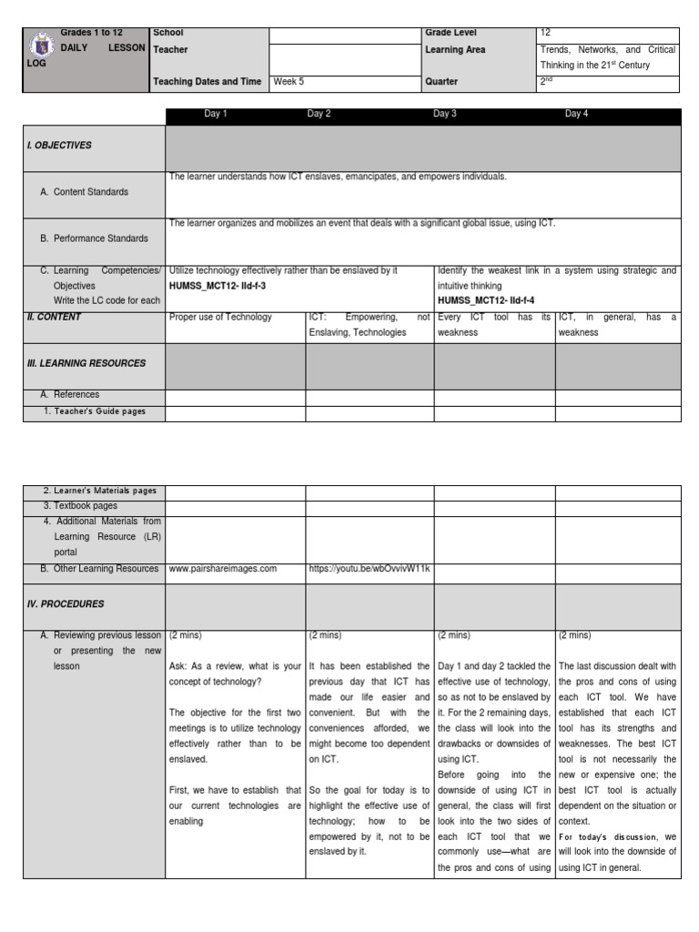 Analyzing the Impact of Technology: Preparing Students to Utilize ICT ...