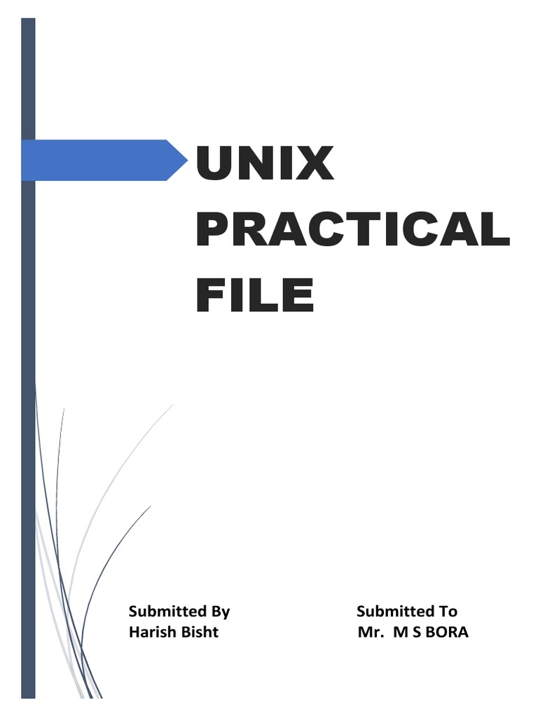 Cover Page Unix | PDF