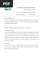 Lotto Format 3 | PDF | Facebook | Lottery