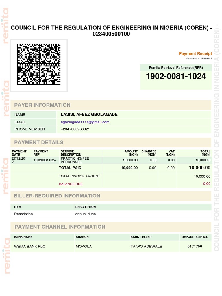 NSE Acknowledge Form | PDF