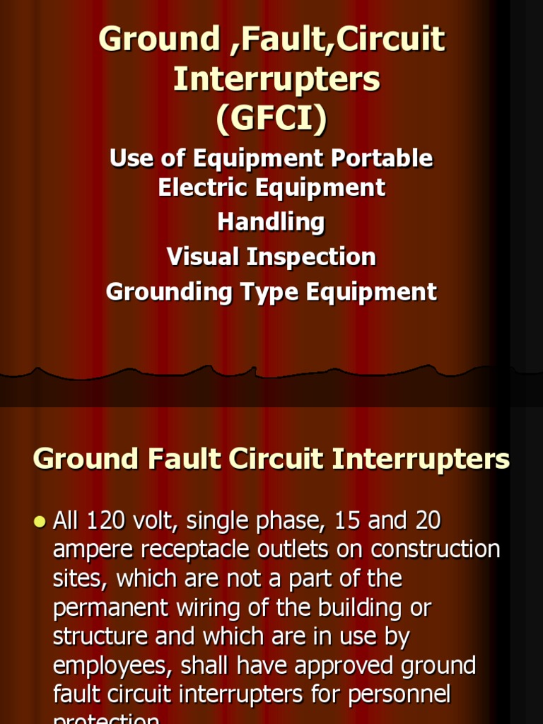 GFCI Safety and Inspection Guidelines | PDF | Fuse (Electrical ...