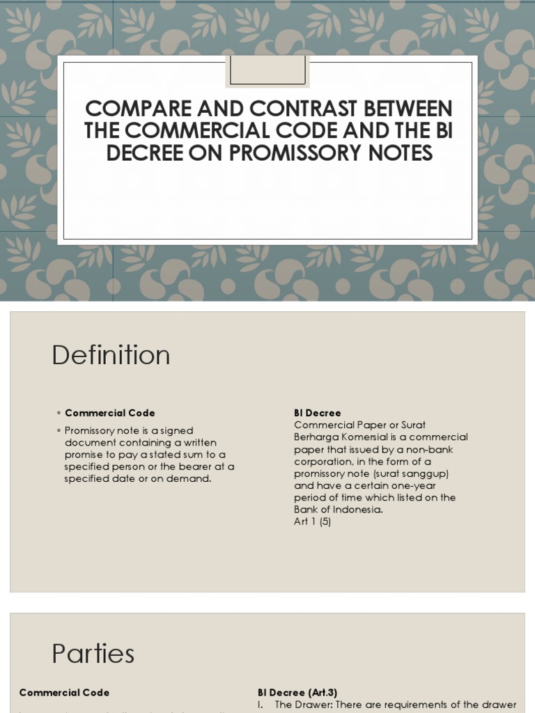 Compare Promissory Notes | PDF | Promissory Note | Banking