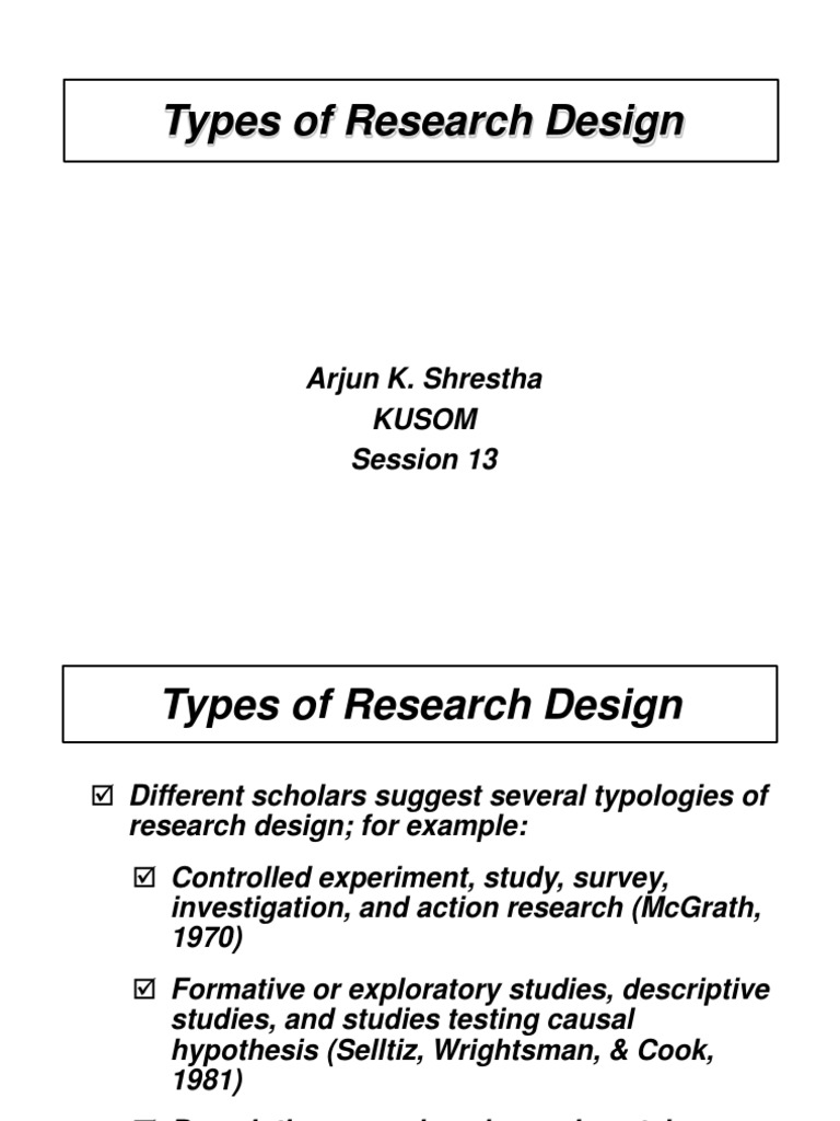 Types of Reserch | PDF | Research Design | Cohort Study