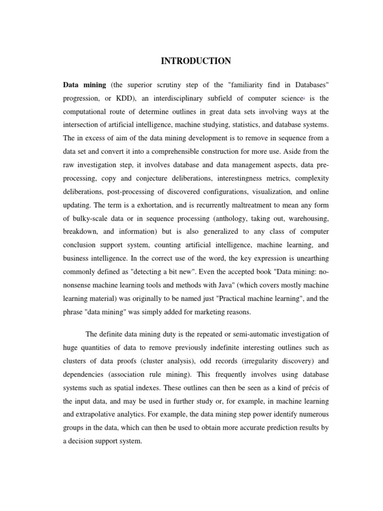 A Brief Survey On Data Mining For Biological and Environmental Problems. | PDF | Data Mining ...